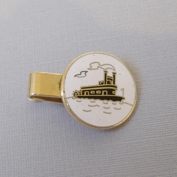 Hickok | Accessories | Steamboat Cuff Links Tie Tack Clasp Set Vintage ...